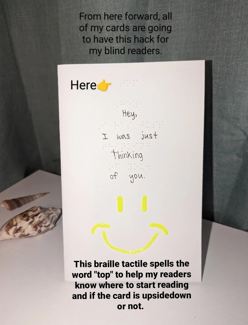 Braille Sympathy Cards - Etsy
