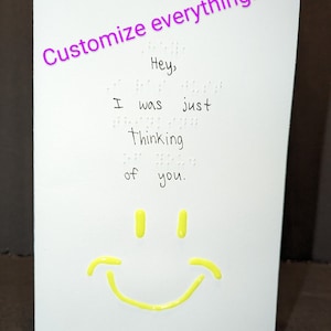 Braille Thinking of You Cards - Etsy