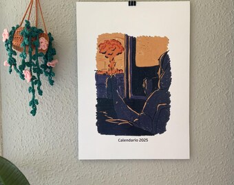 Calendario 2025 formatos PNG y PDF/ incluye fondo de Mafalda ...