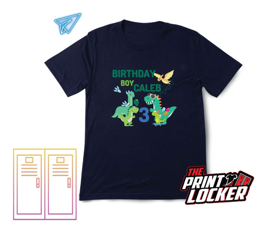 Custom Dinosaur Theme Kid Birthday Shirt, T-rex, Raptor, Dino Tshirt ...