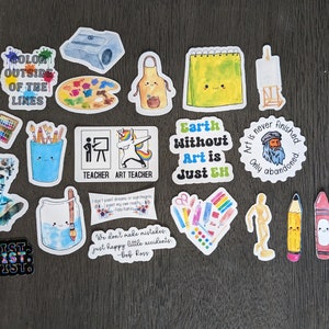 Art Teacher Sticker Bundle: Water-resistant Stickers Teacher/student ...