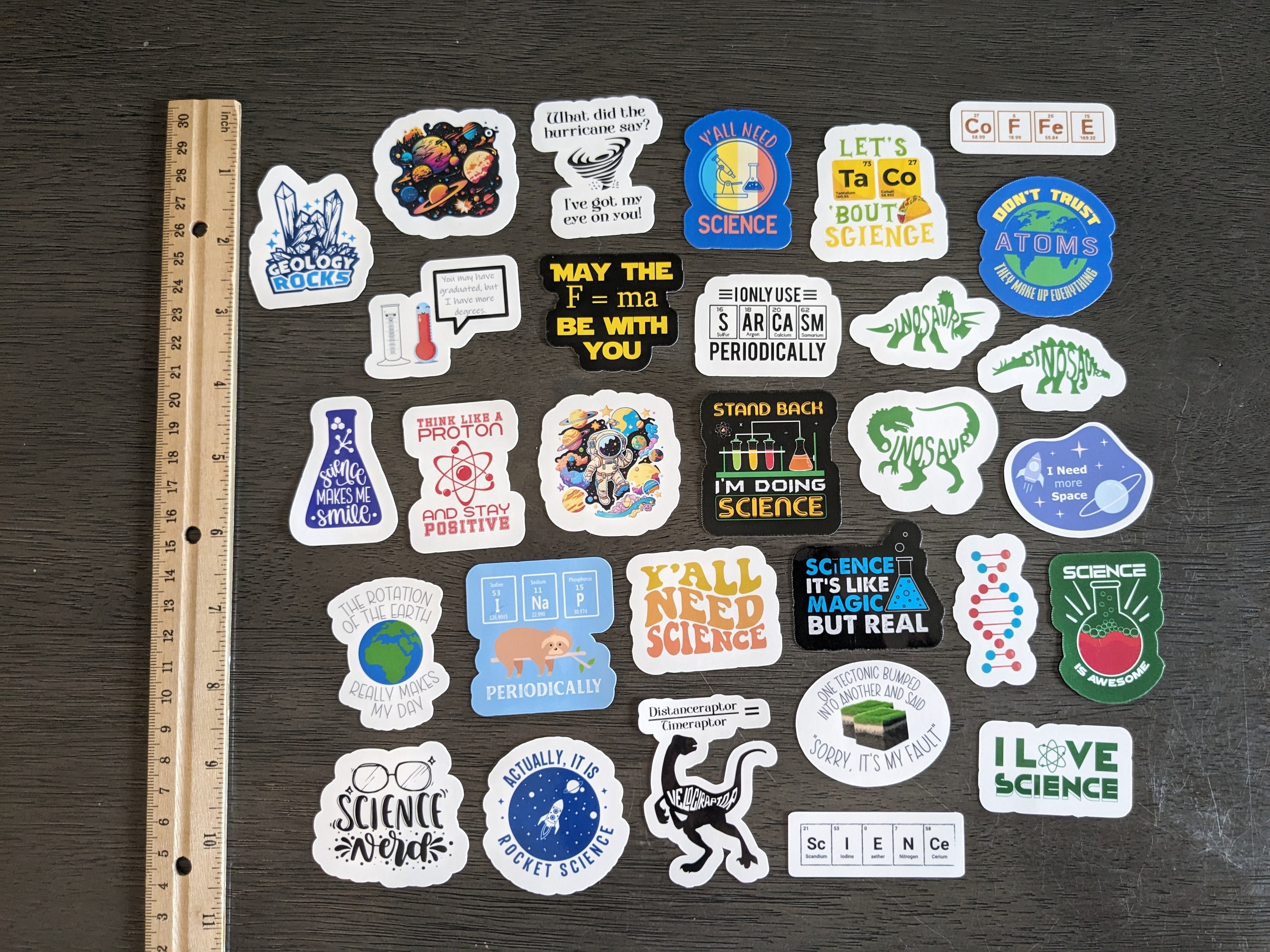 Science Sticker Bundle, Teacher Student Gifts (30 Stickers) - Etsy