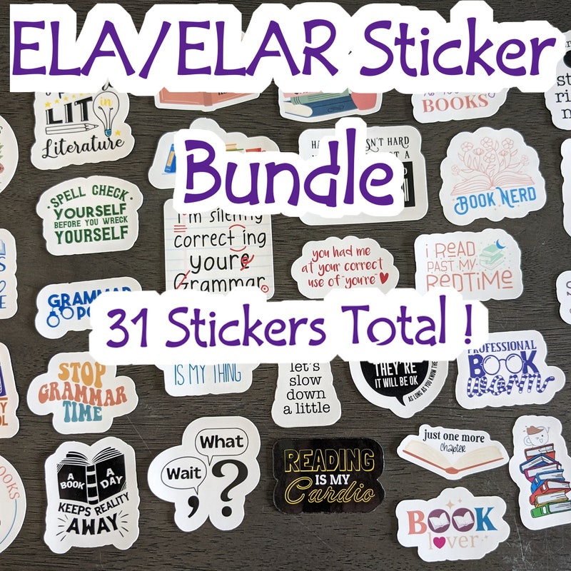 Teacher English Stickers - Etsy