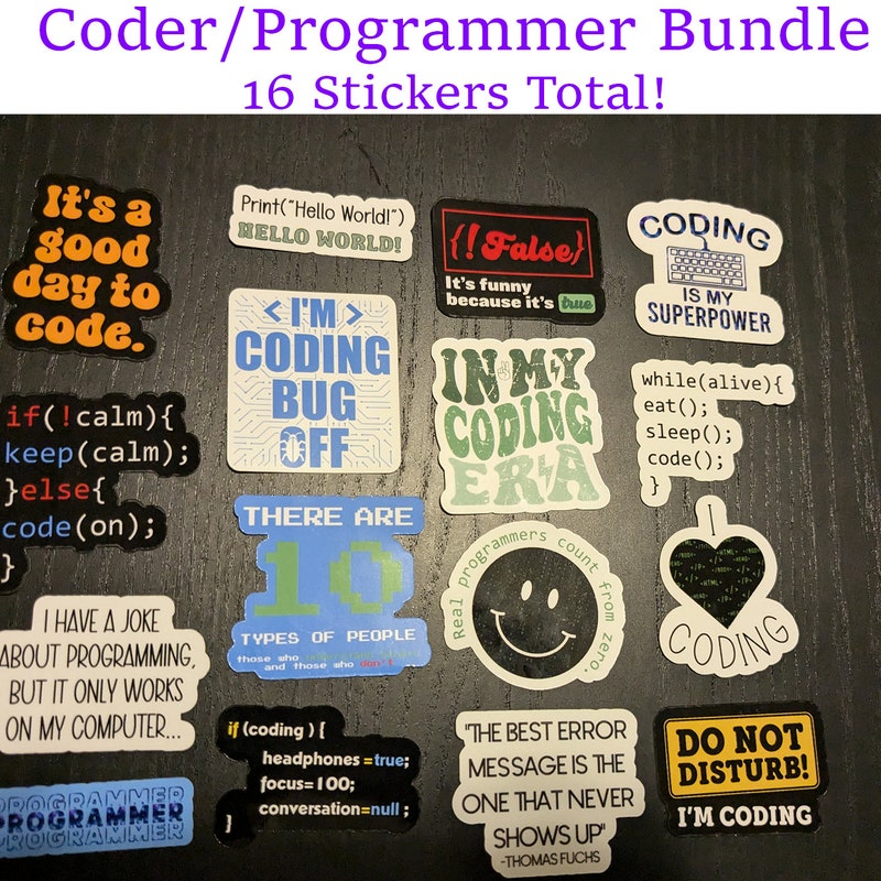Programmer Stickers - Etsy