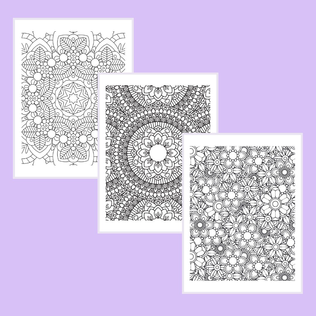 Mandala Coloring Pages Adult's Mandala Book Mandala Coloring Book for ...