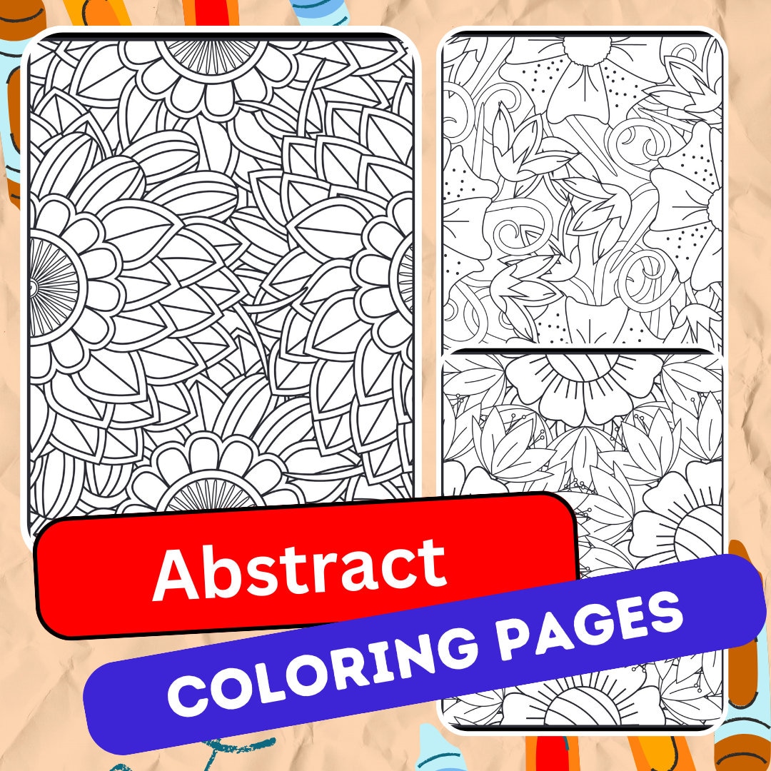 Abstract Coloring Pages Coloring Book for Adults Adult Coloring Books ...