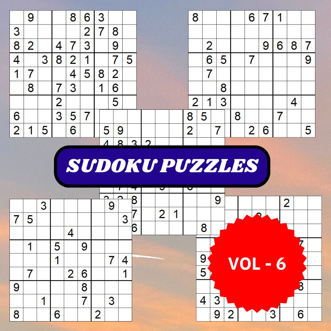 Sudoku Printable Sudoku for Kids Sudoku Books Sudoku Game Kdp Sudoku ...