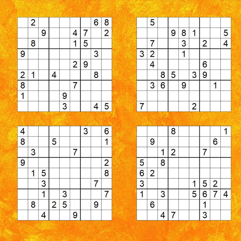 Sudoku Printable Sudoku Puzzle Sudoku for Adults Sudoku Pages Sudoku ...