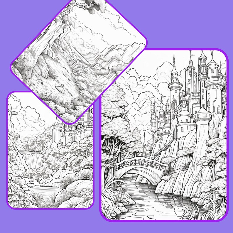 Landscape Coloring Pages Adult Coloring Pages Printable Adult Coloring ...