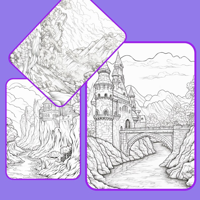 Landscape Coloring Pages Adult Coloring Pages Printable Adult Coloring ...