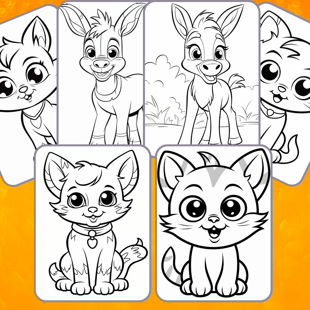 Kid Color Pages Color Pages Printable Children's - Etsy