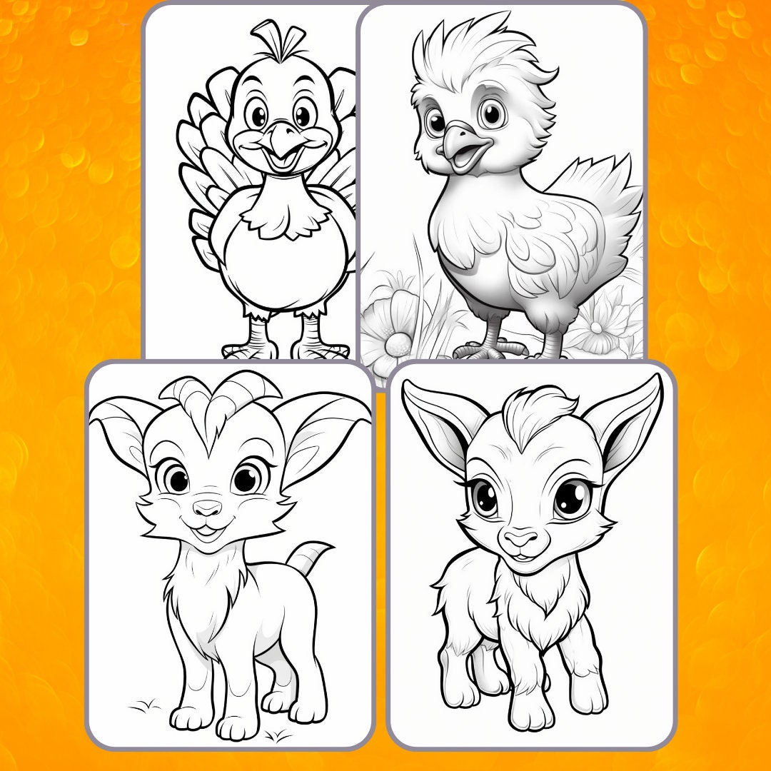Kid Color Pages Color Pages Printable Children's - Etsy