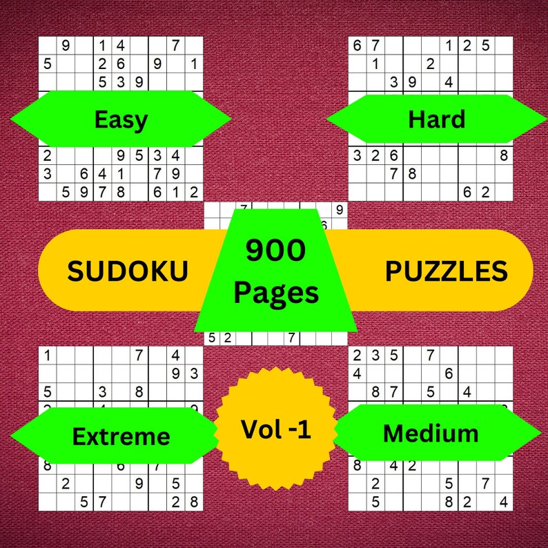 Sudoku Printable Sudoku Puzzle Sudoku for Adults Sudoku Pages Sudoku ...