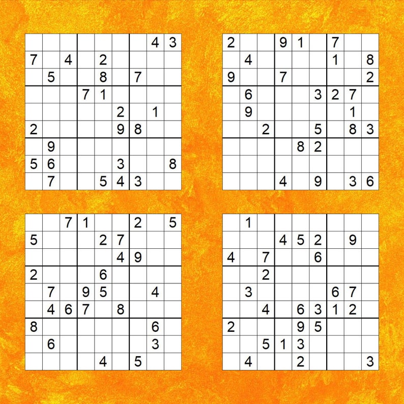 Sudoku Printable Sudoku Puzzle Sudoku for Adults Sudoku Pages Sudoku ...