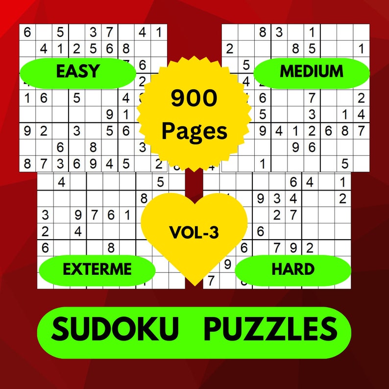 Sudoku Printable Pdf Sudoku Puzzle Sudoku Books Sudoku Game Sudoku Puzzle Printable Sudoku ...