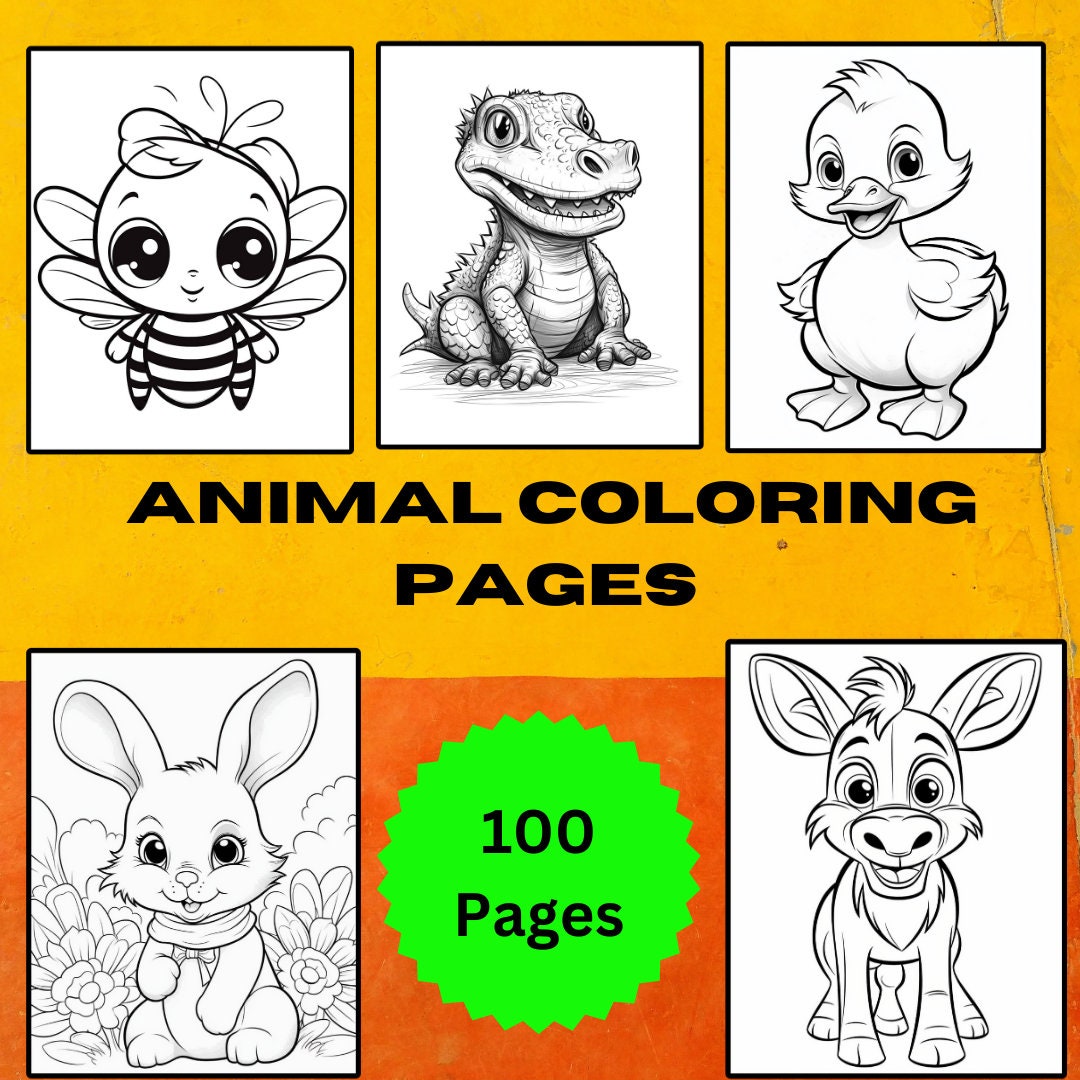 Kid Color Pages Color Pages Printable Children's - Etsy