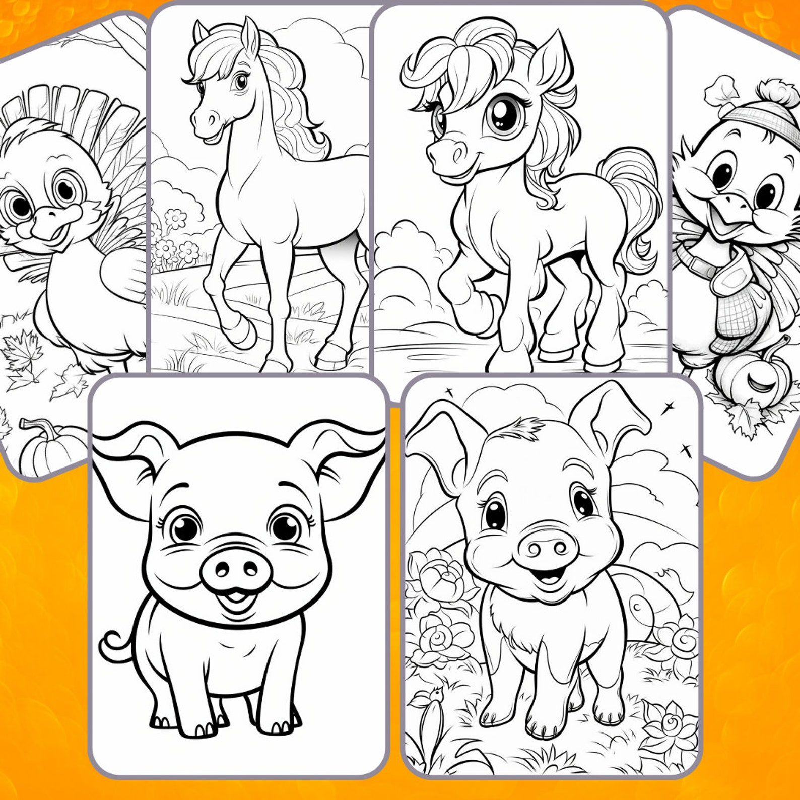 Kid Color Pages Color Pages Printable Children's - Etsy