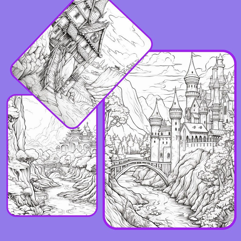 Landscape Coloring Pages Adult Coloring Pages Printable Adult Coloring ...