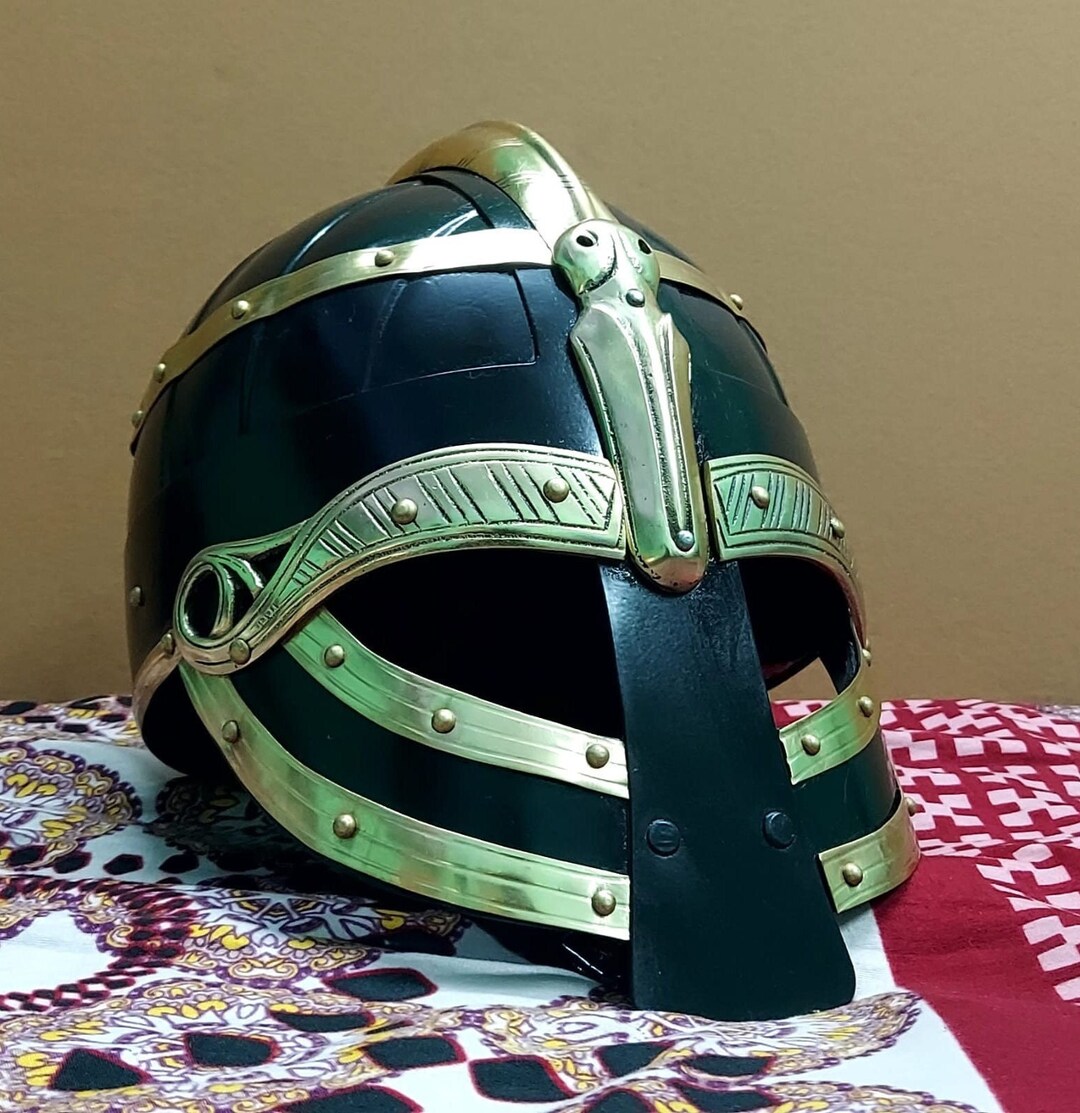 Viking Helmet | Viking Steel & Brass Helmet | Viking Era Helmet | Norse ...