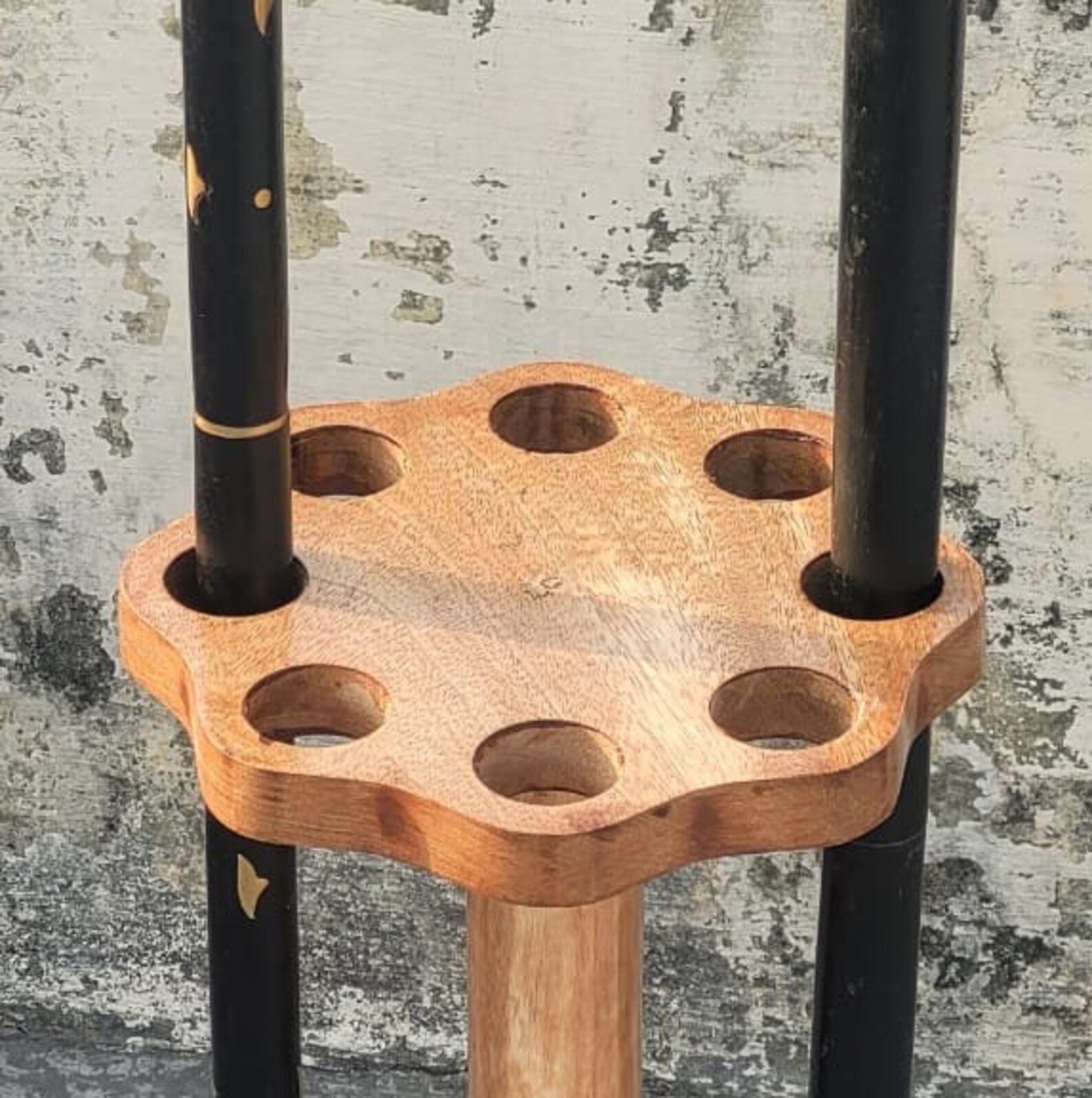 Wooden Storage Rack for Walking Canes Sticks Entryway Stick Holder ...