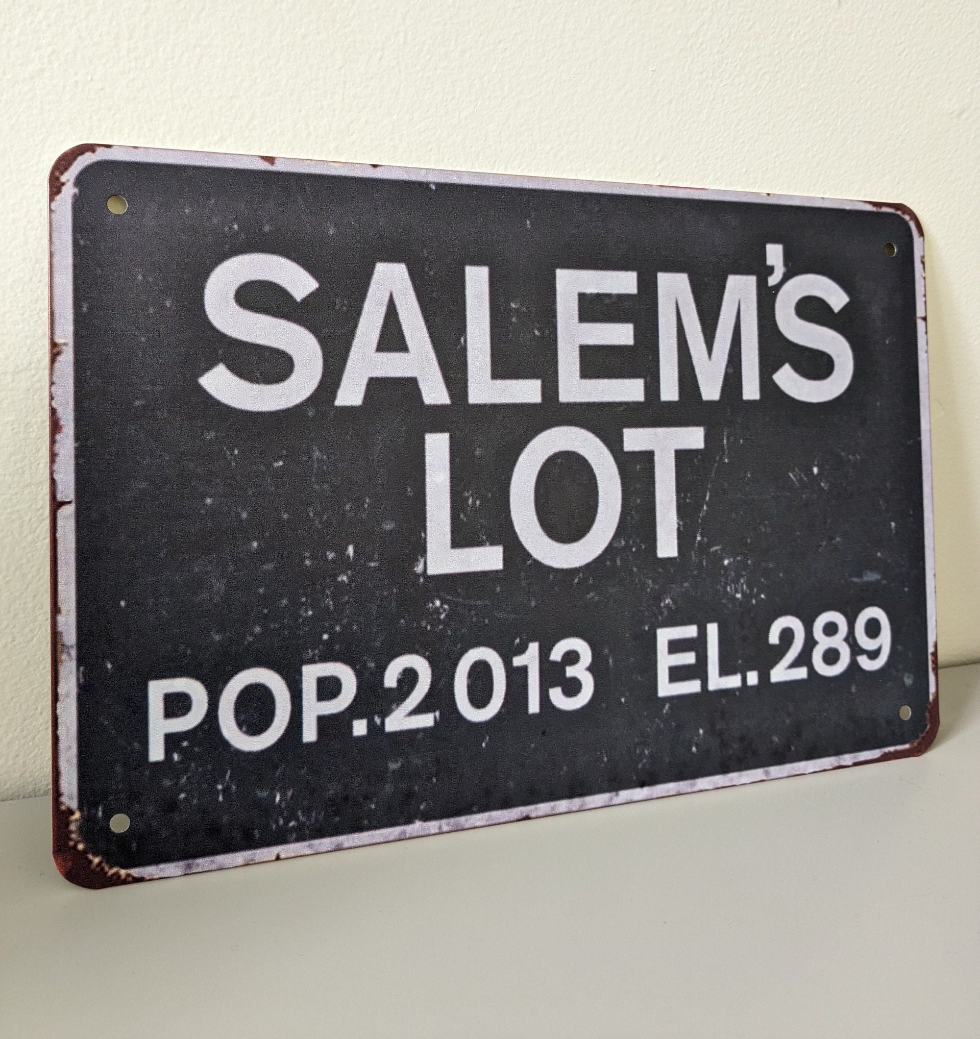 Salems Lot Metal Sign - Etsy