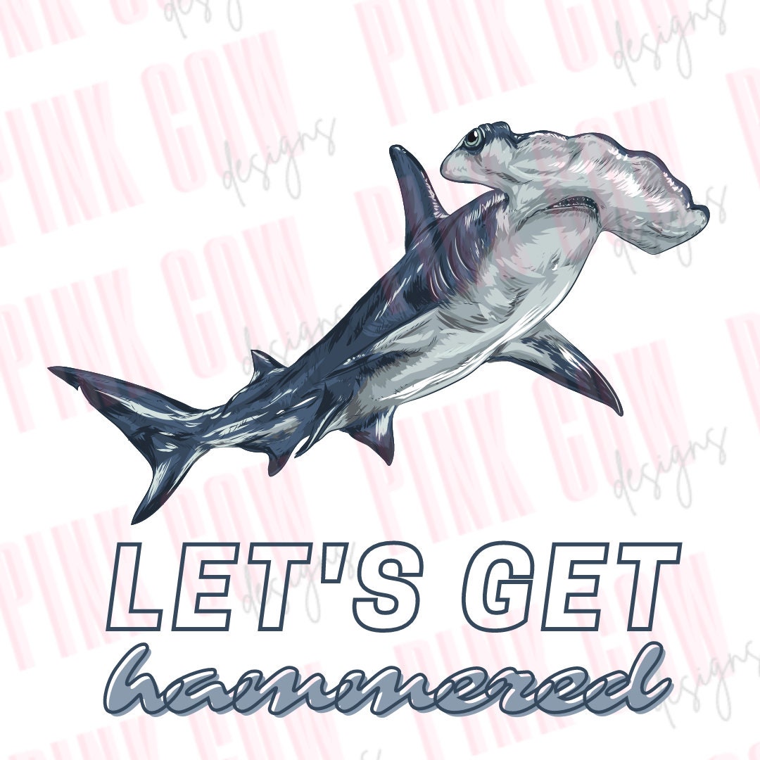 Shark PNG Hammerhead Shark Funny Design for Shirts Cups Totes - Etsy