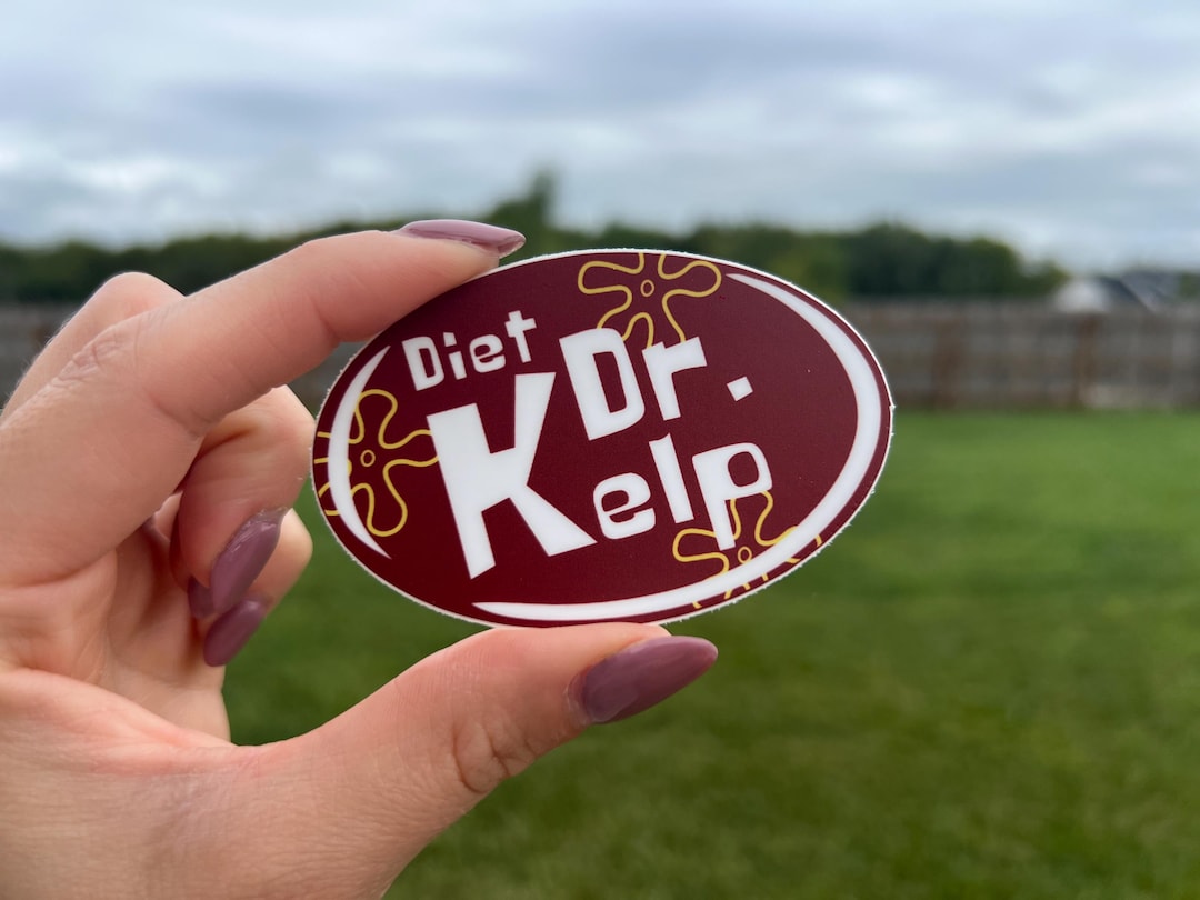 Diet Dr. Kelp | Sponge Bob Inspired Sticker | Sticker for Laptops ...