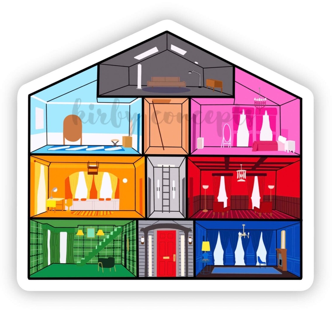 The Eras Tour | Lover House Sticker - Etsy