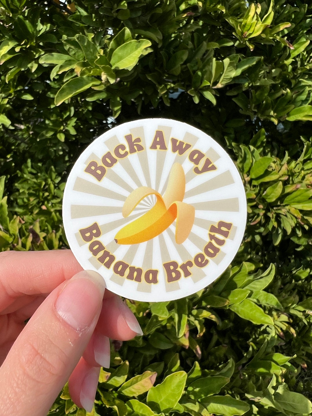 ITYSL | Back Away Banana Breath Sticker - Etsy