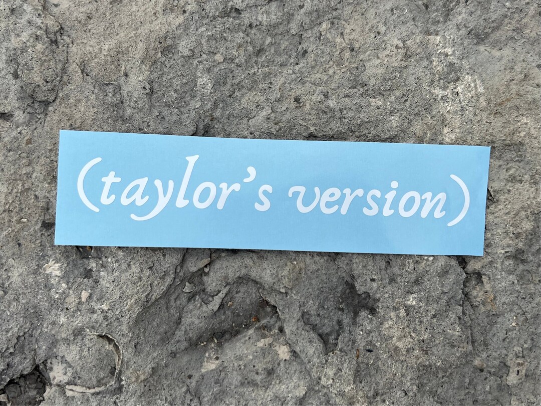 Taylors Version T.S. Decal Vinyl Transfer Sticker - Etsy