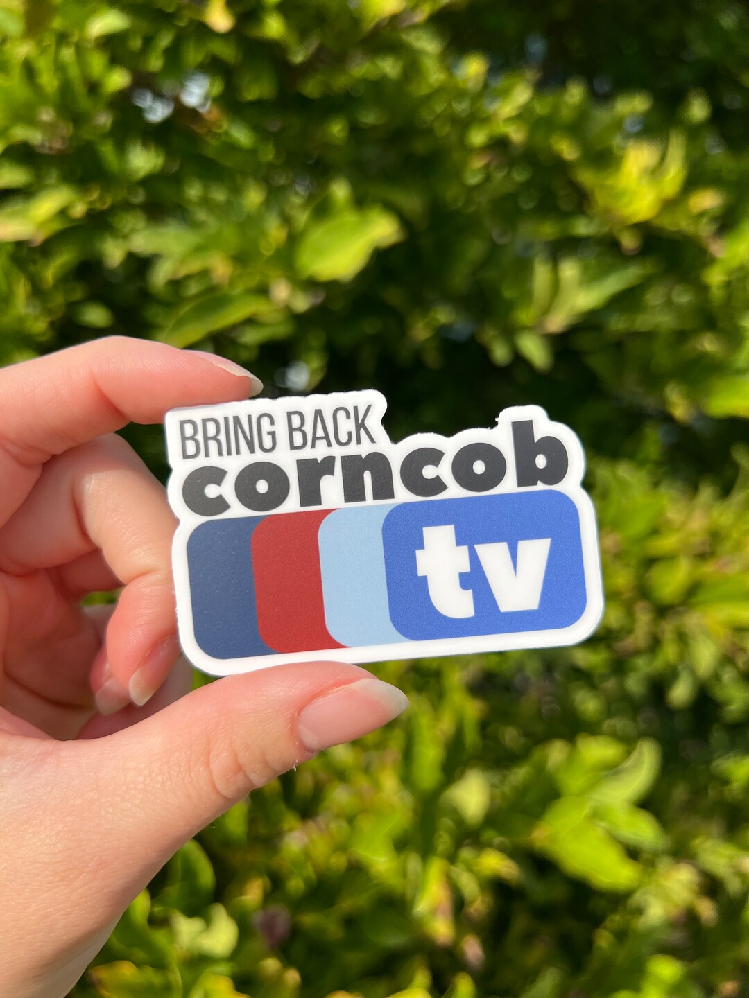 ITYSL | Bring Back Corncob TV Sticker - Etsy
