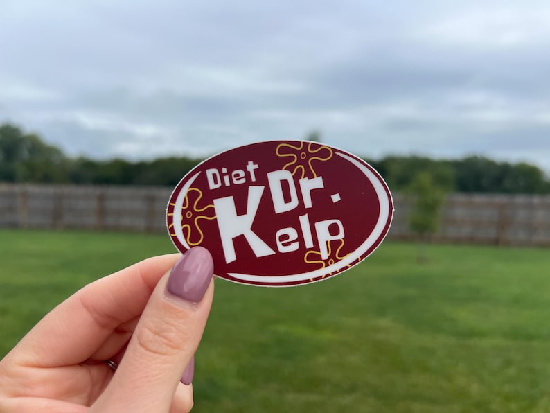 Diet Dr. Kelp | Sponge Bob Inspired Sticker | Sticker for Laptops ...