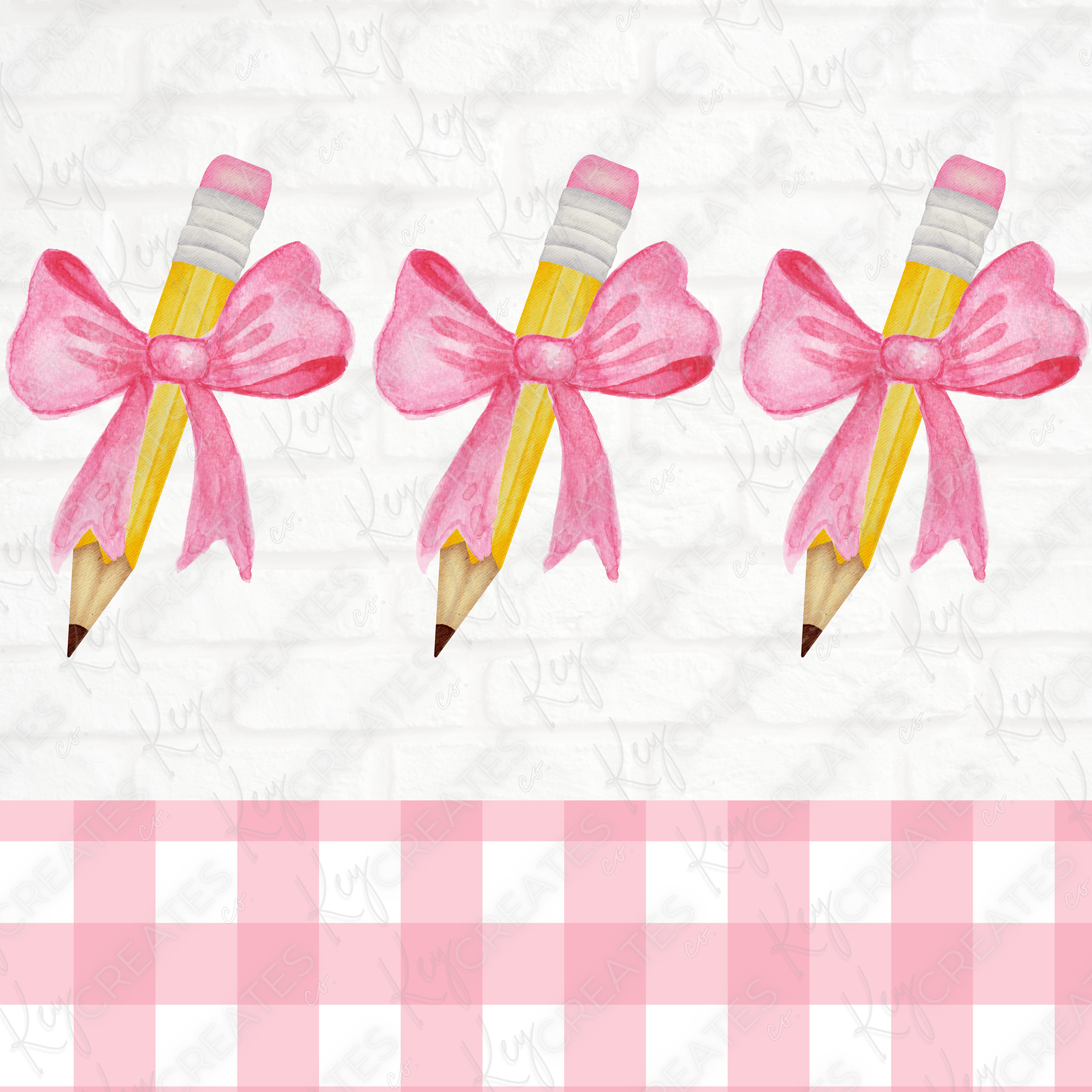 Pencils With Bows Png, Back to School Digital Download, Girly School ...