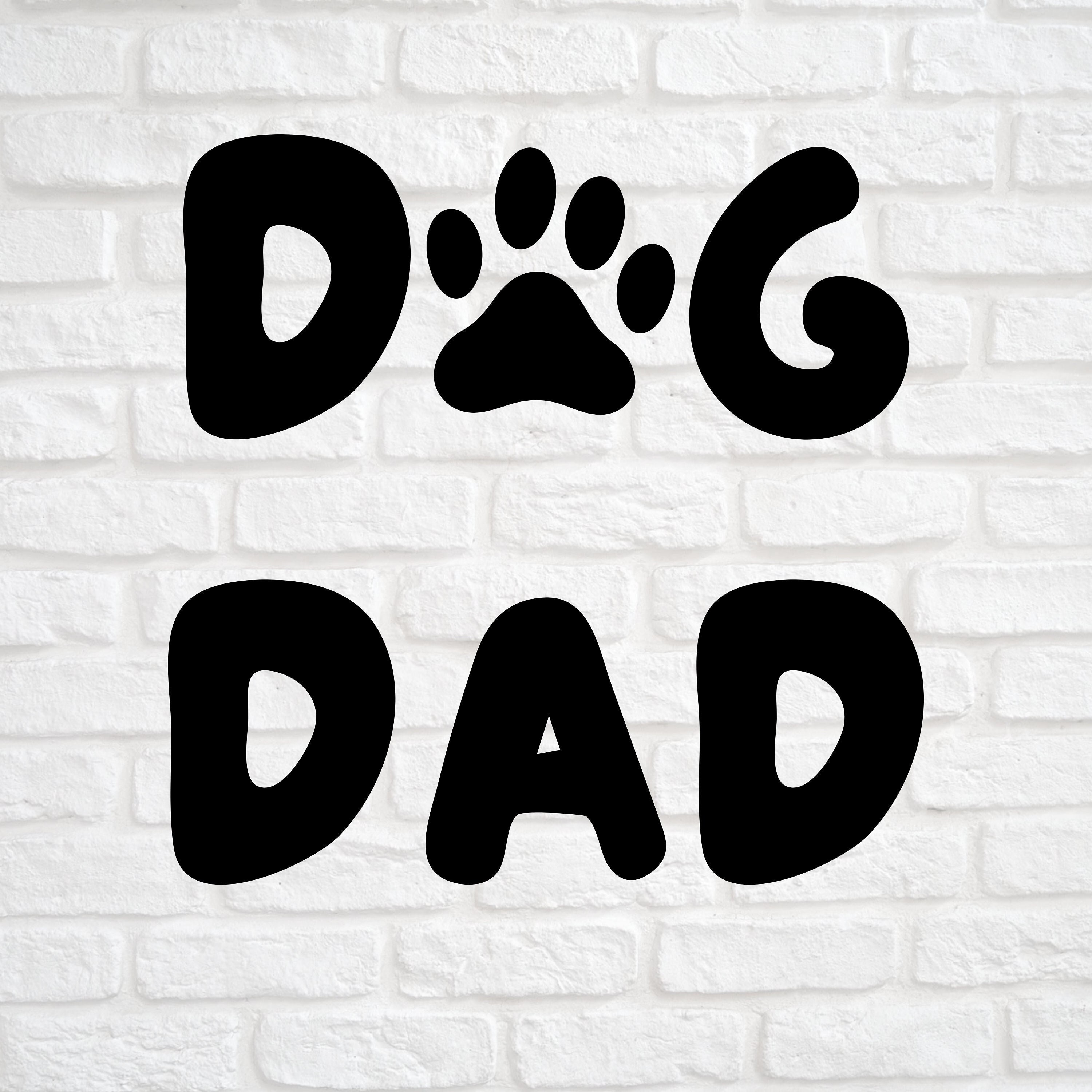 Dog Dad SVG, Fathers Day Svg, Dog Paw Png, Paw Print Svg, Dad Clipart ...