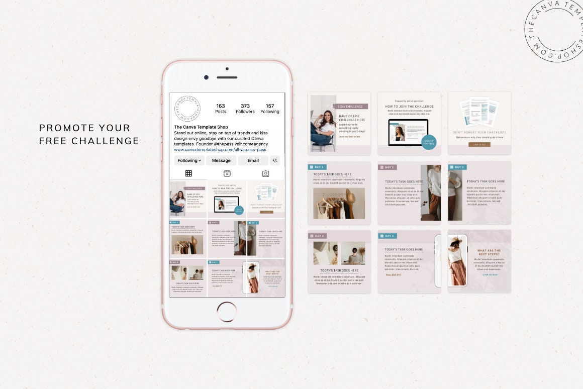 Eva 9 Grid Instagram Canva Templates - Etsy