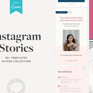 The Alyssa Instagram Stories Canva Templates - Etsy