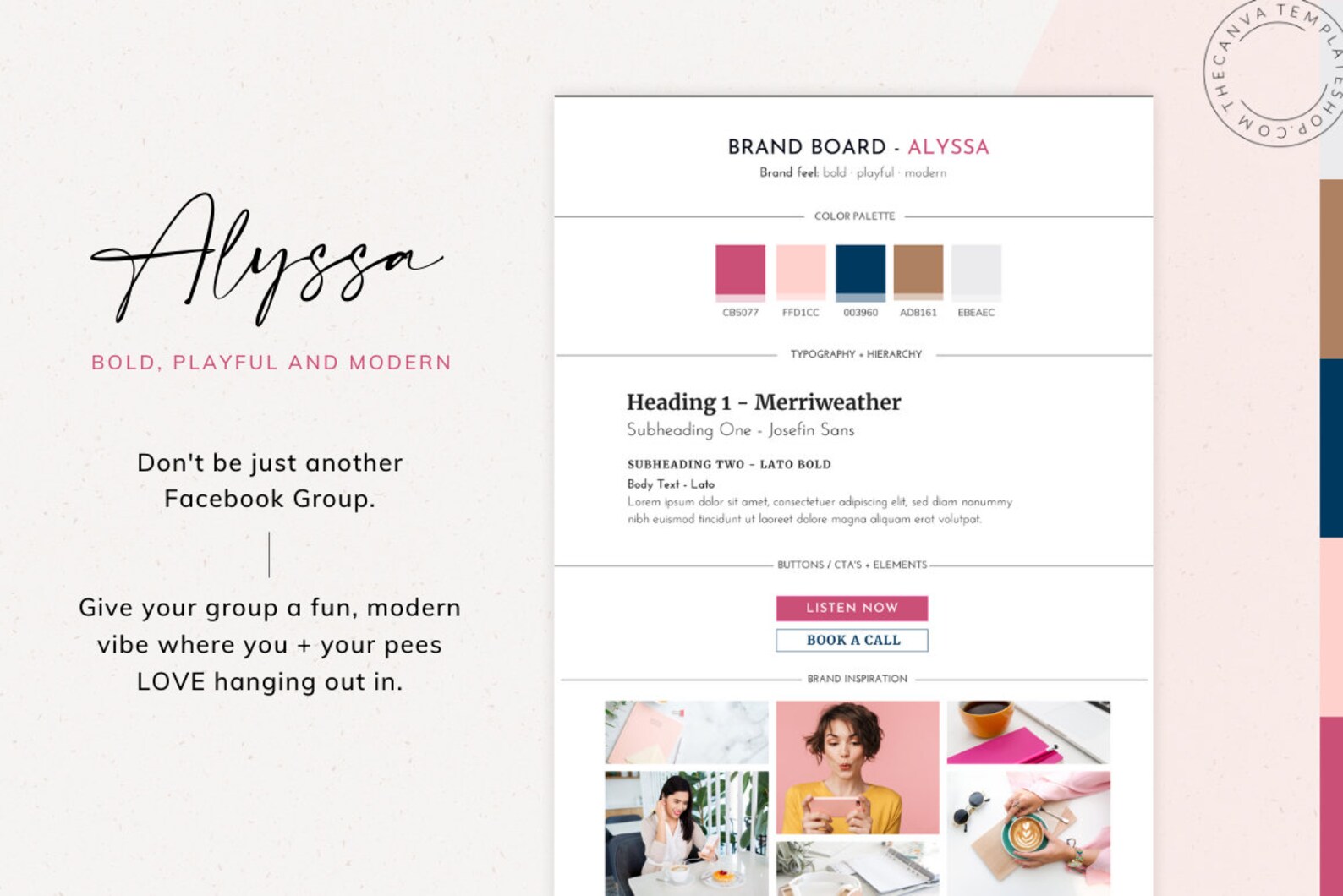The Alyssa Canva Facebook Group Templates - Etsy