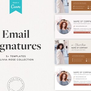 The Olivia-rose Email Signature Canva Template - Etsy