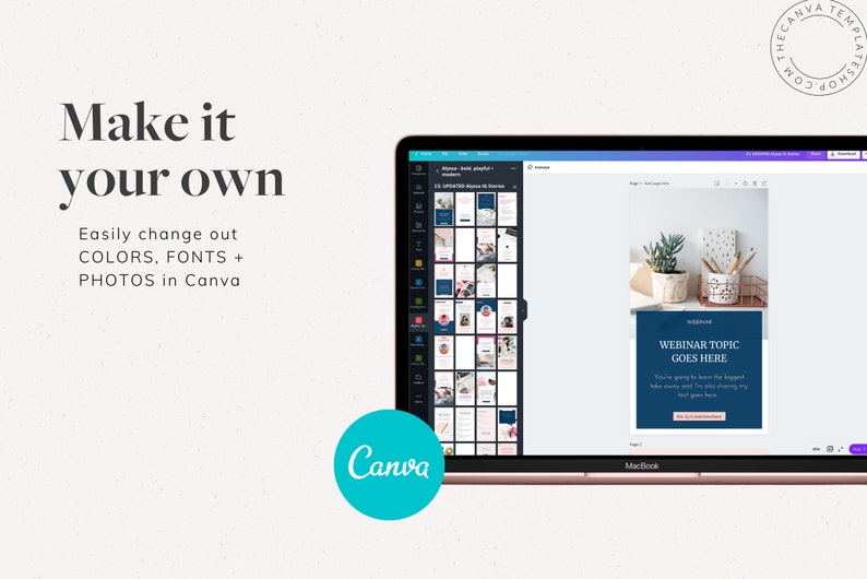 The Alyssa Instagram Stories Canva Templates - Etsy