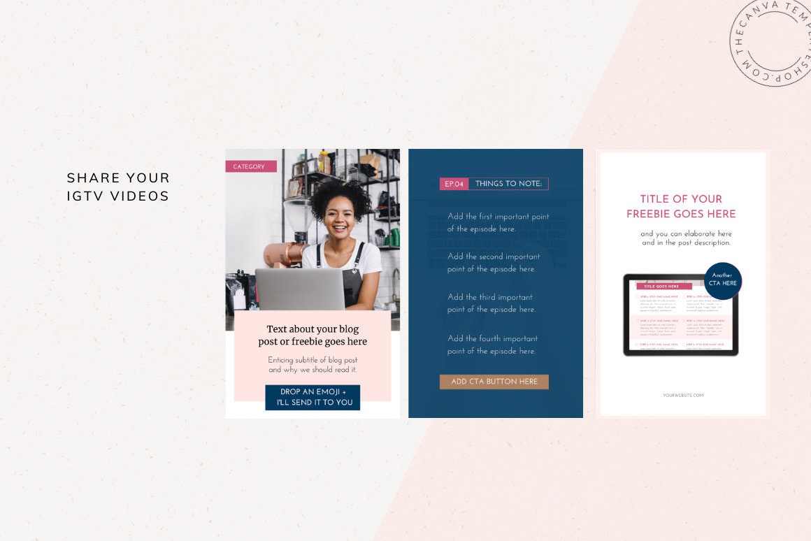 The Alyssa Instagram Video Canva Templates - Etsy