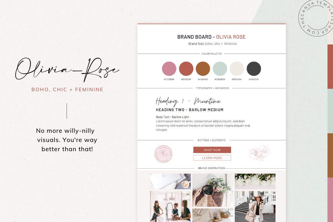 The Olivia-rose Email Signature Canva Template - Etsy