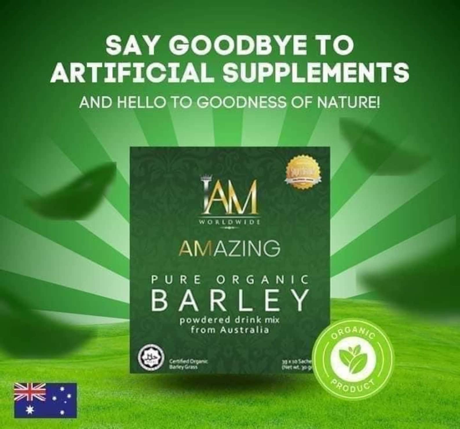 PURE Sealed BARLEY POWDER 10 Sachets - Etsy