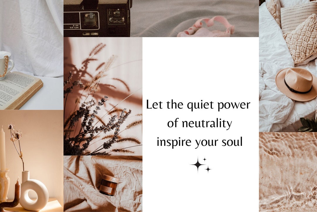 Neutral Simplicity Desktop Wallpaper - Etsy