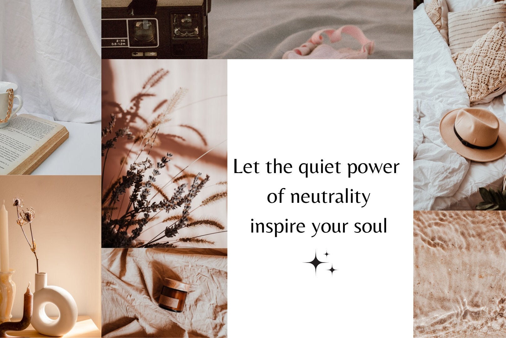 Neutral Simplicity Desktop Wallpaper - Etsy