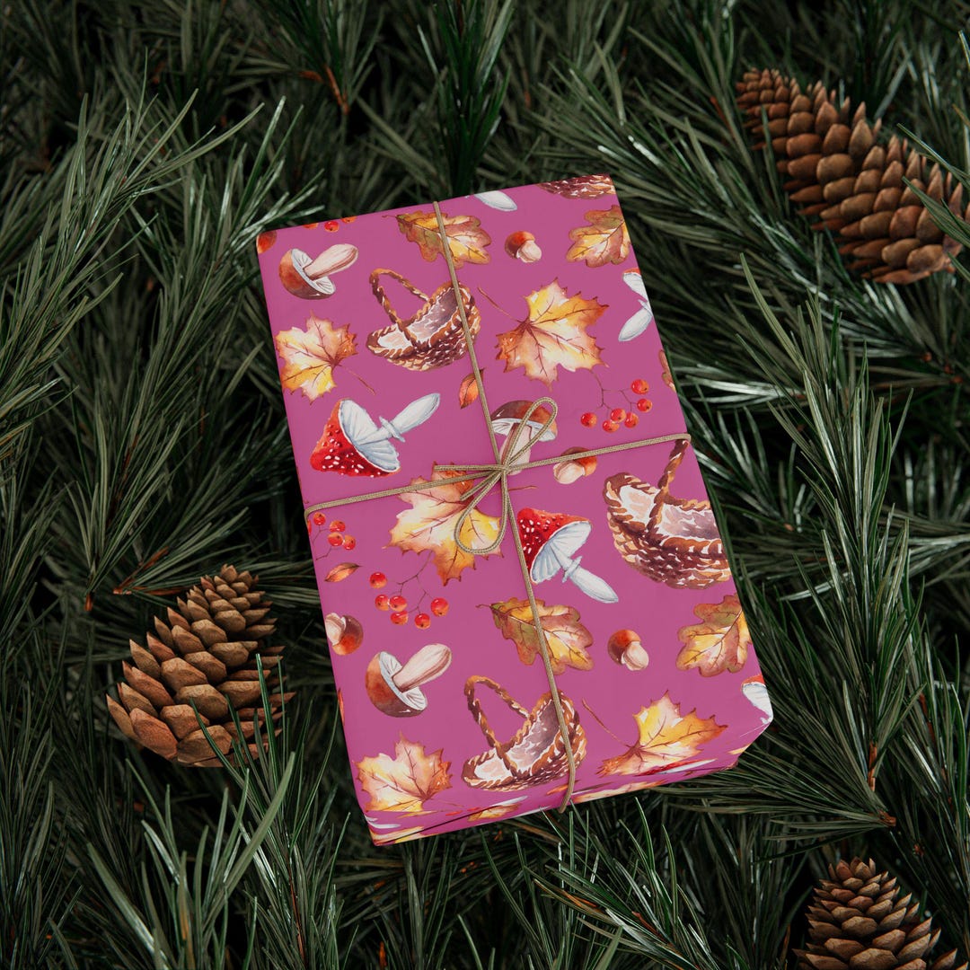Cottagecore Wrapping Paper, Christmas Wrapping Paper, Christmas ...