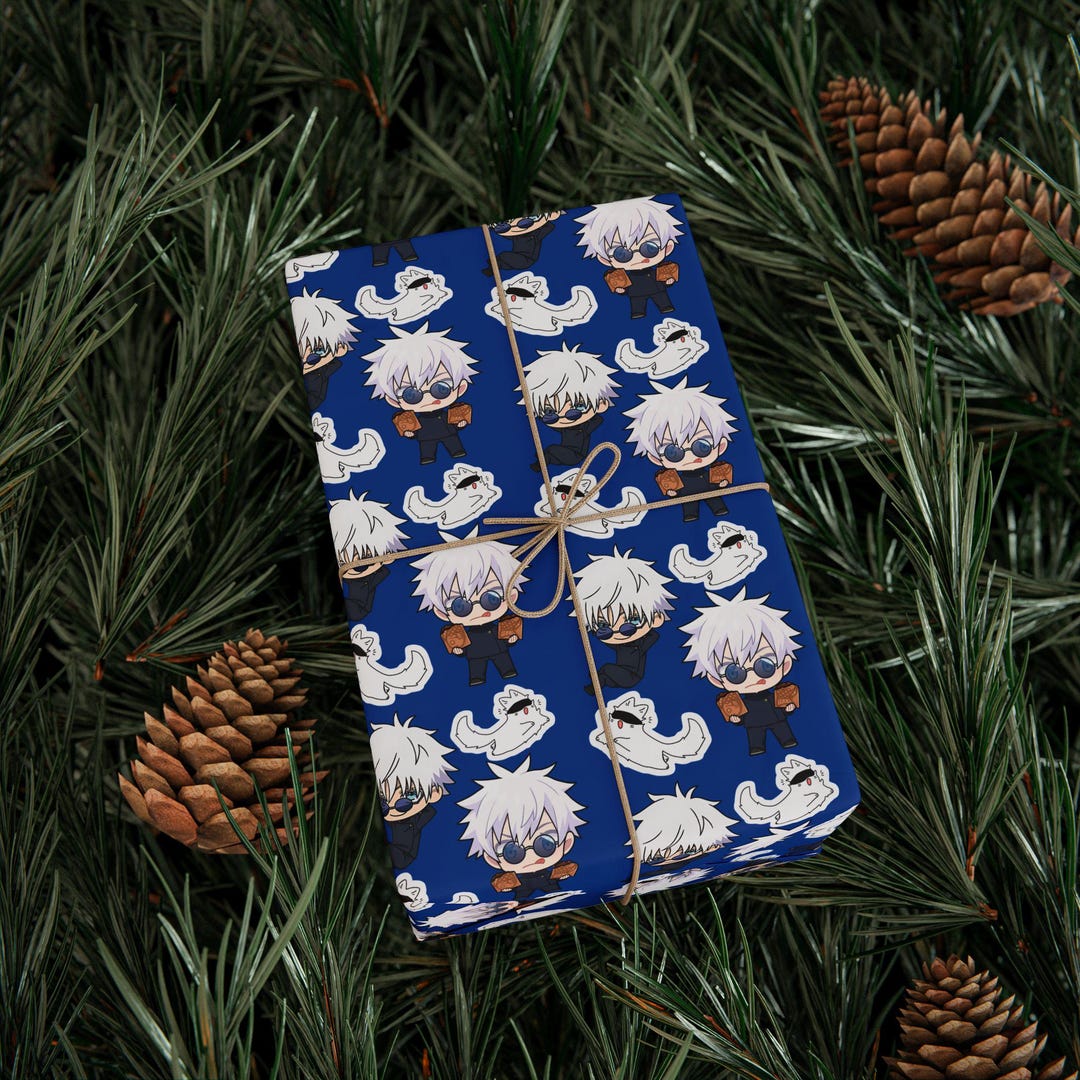 Jjk, Gojo, Gift Wrap, Christmas Wrap Paper, Decorative Paper, Anime ...