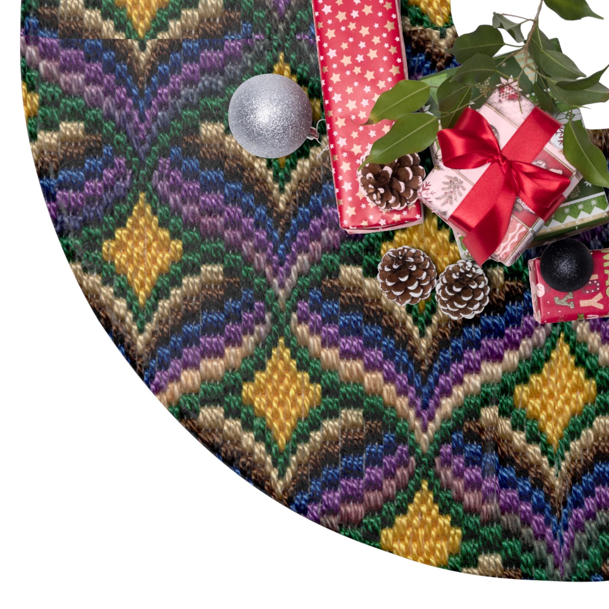 Bargello Tree Skirt ,bargello Tree Skirt Pattern ,christmas Tree Skirt ...