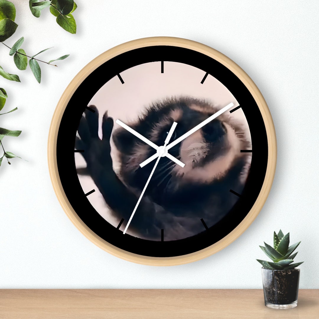 Funny Meme Wall Clock, Raccoon Dancing to 'pedro Pedro' in A Circle ...