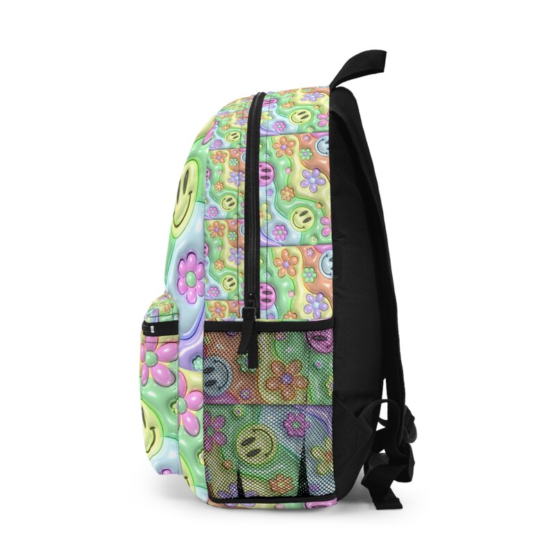 Smile Face Inflated Design Backpack ,back to School, Smiley Face Bag ...