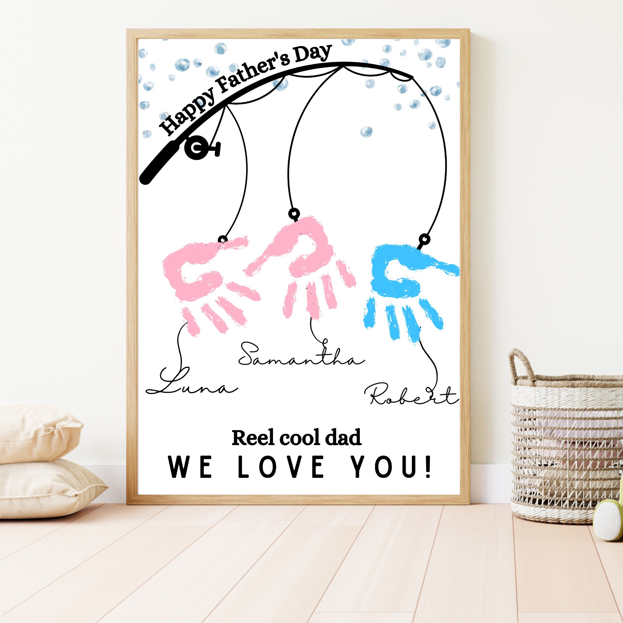 Fathers Day Handprint Craft, Fathers Day Gift, Fathers Day Print ...